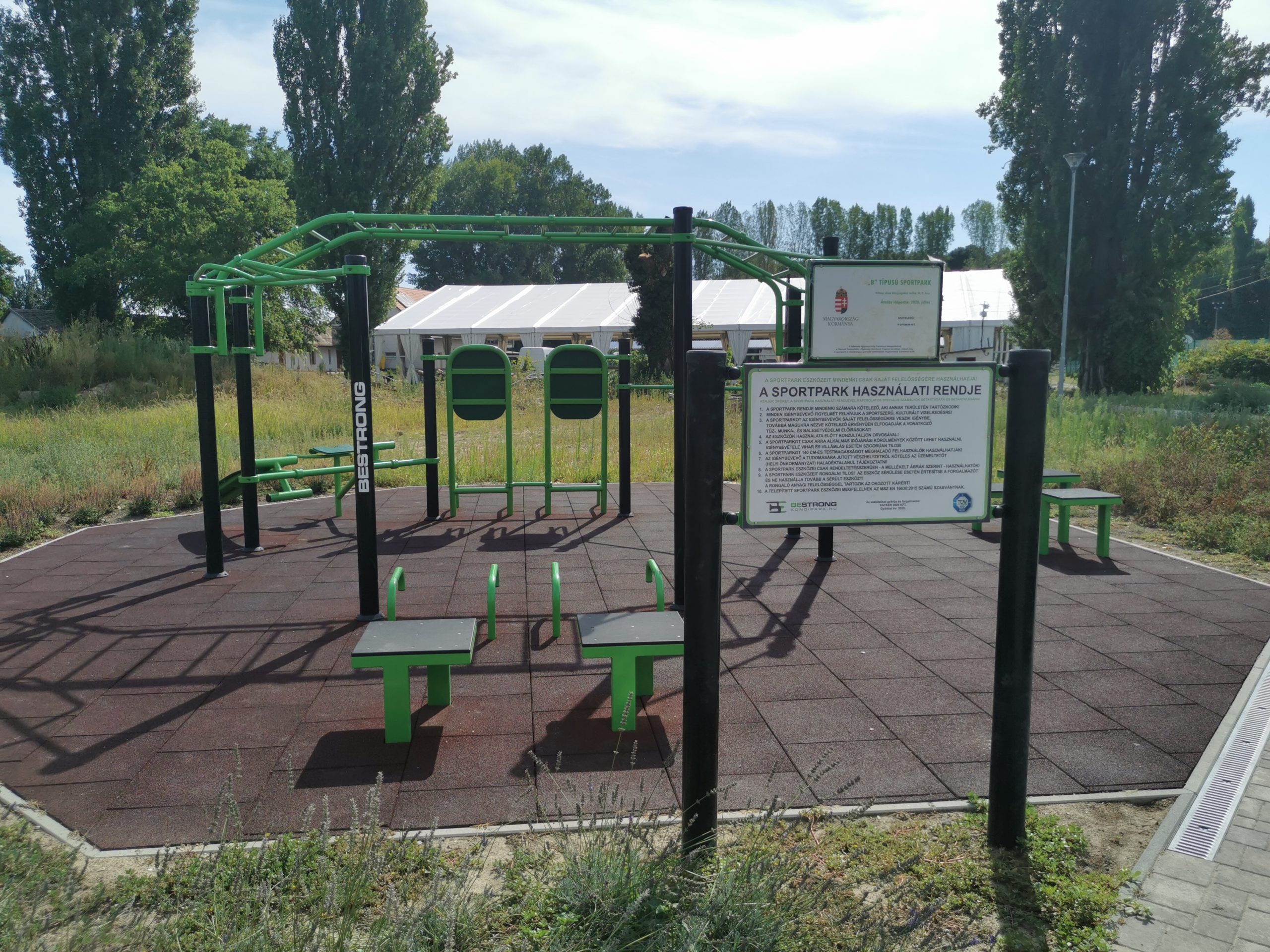 Szabadtéri kondipark - mapptic